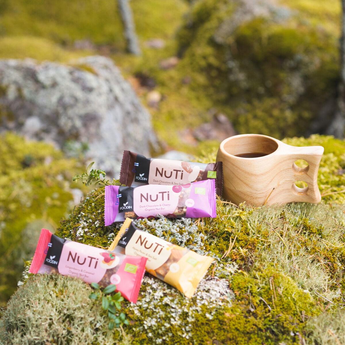 NUTI Dark Chocolate & Sea Salt, 35g x 15 pcs - Foodin