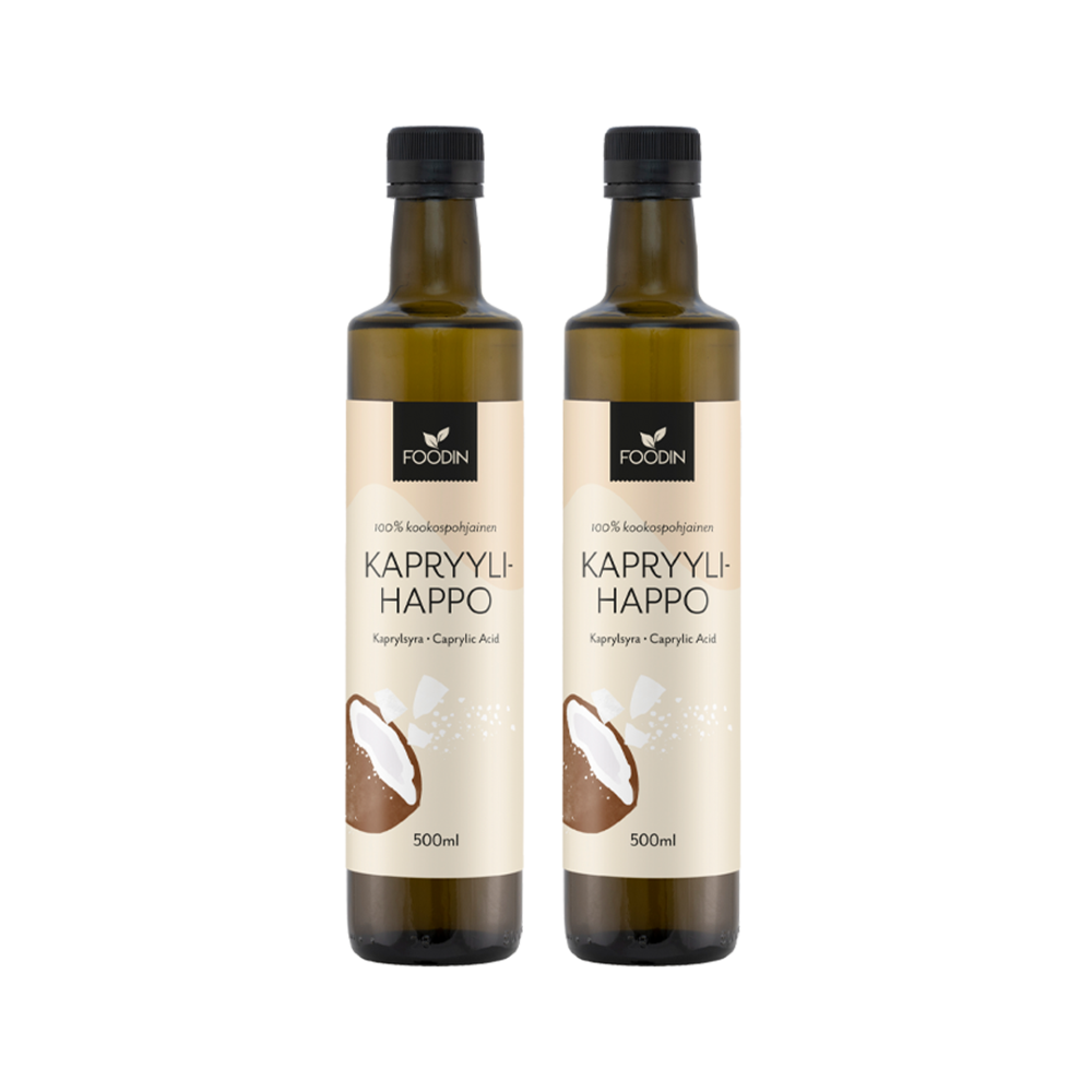 Kapryylihappo 500ml X 2 Kpl Foodin Kapryylihappo 500ml X 2 Kpl Foodin